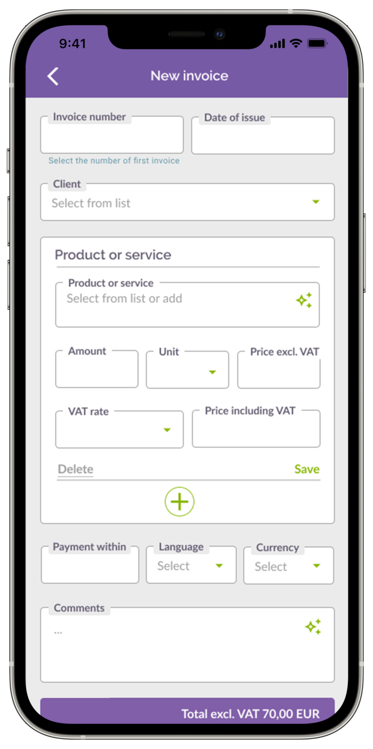 Invoice program in Belgium - Try 30 Days for Free! - eFaktura.nl