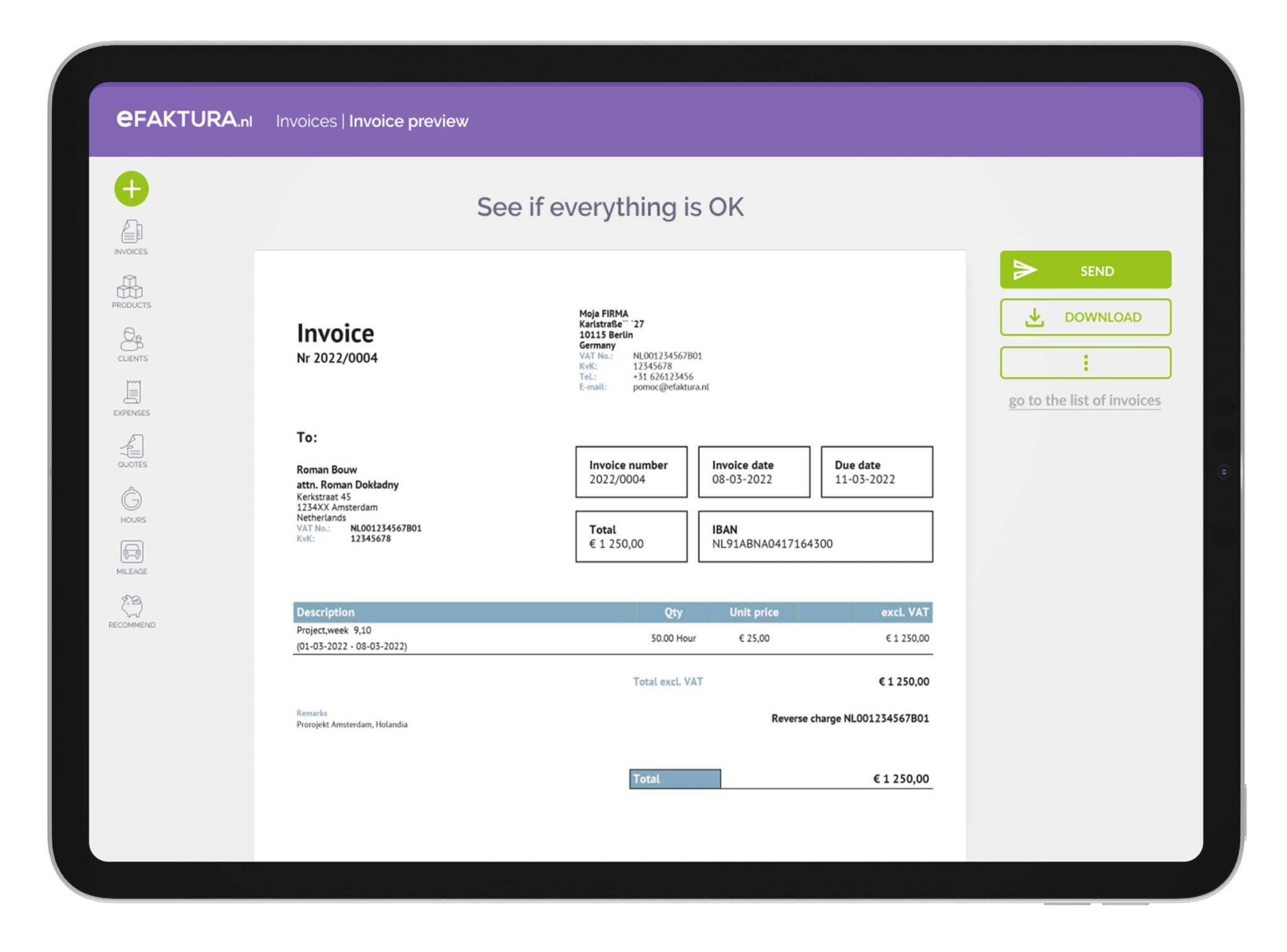 Invoicing Software in the Netherlands - Try 30 Days for Free! - eFaktura.nl